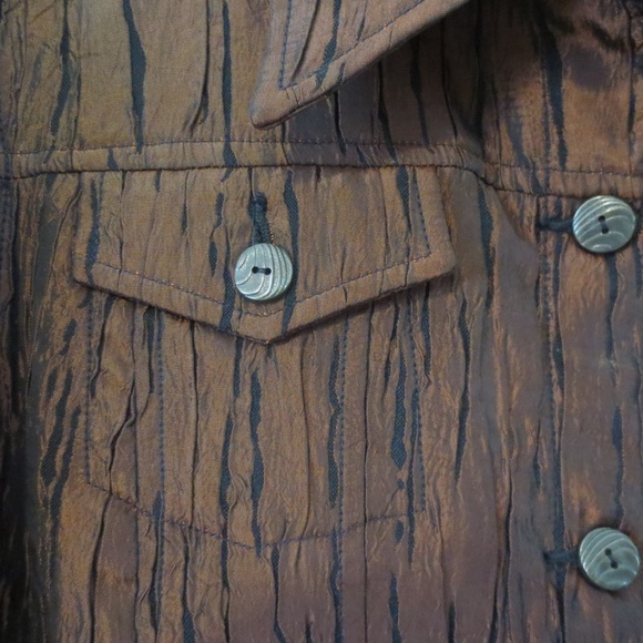 Ruby Rd. | Jackets & Coats | Ruby Rd Brown Crinkle Jacket Size 4 | Poshmark